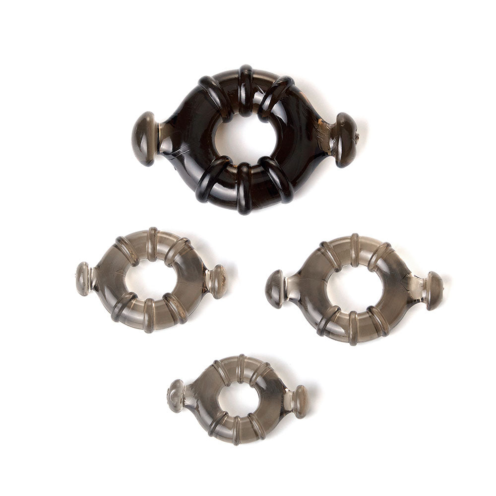 Easy Grip Constriction Ring Pull Tab Set | 4 Top Quality Rings for Men ...